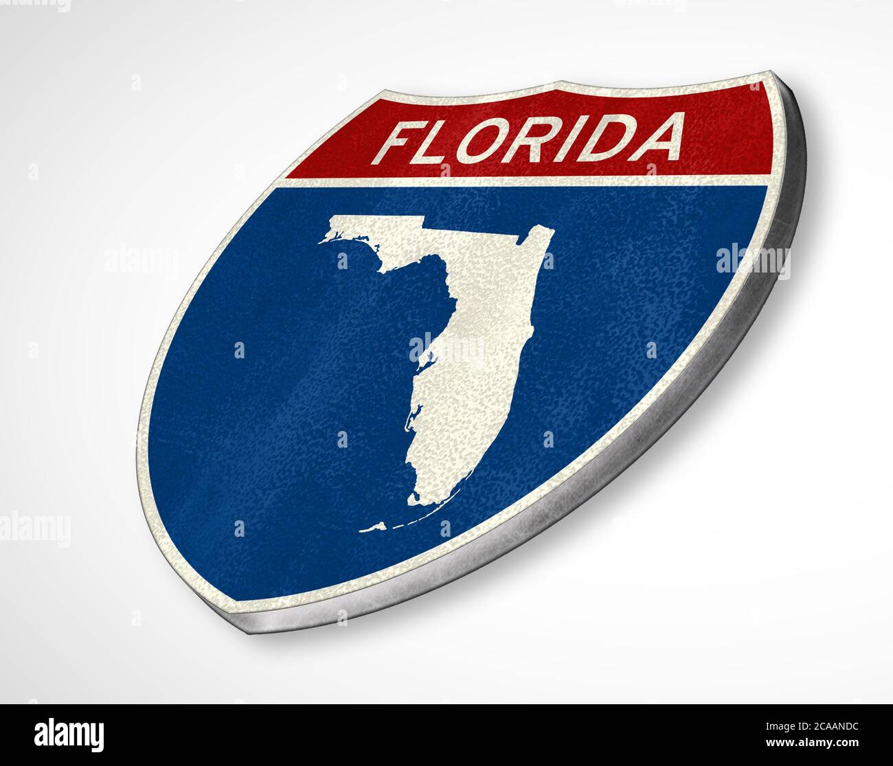 Map symbol of US State Florida Stock Photo - Alamy