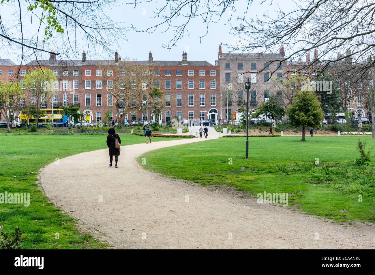 Merrion Square in Dublin Ireland Stock Photo - Alamy