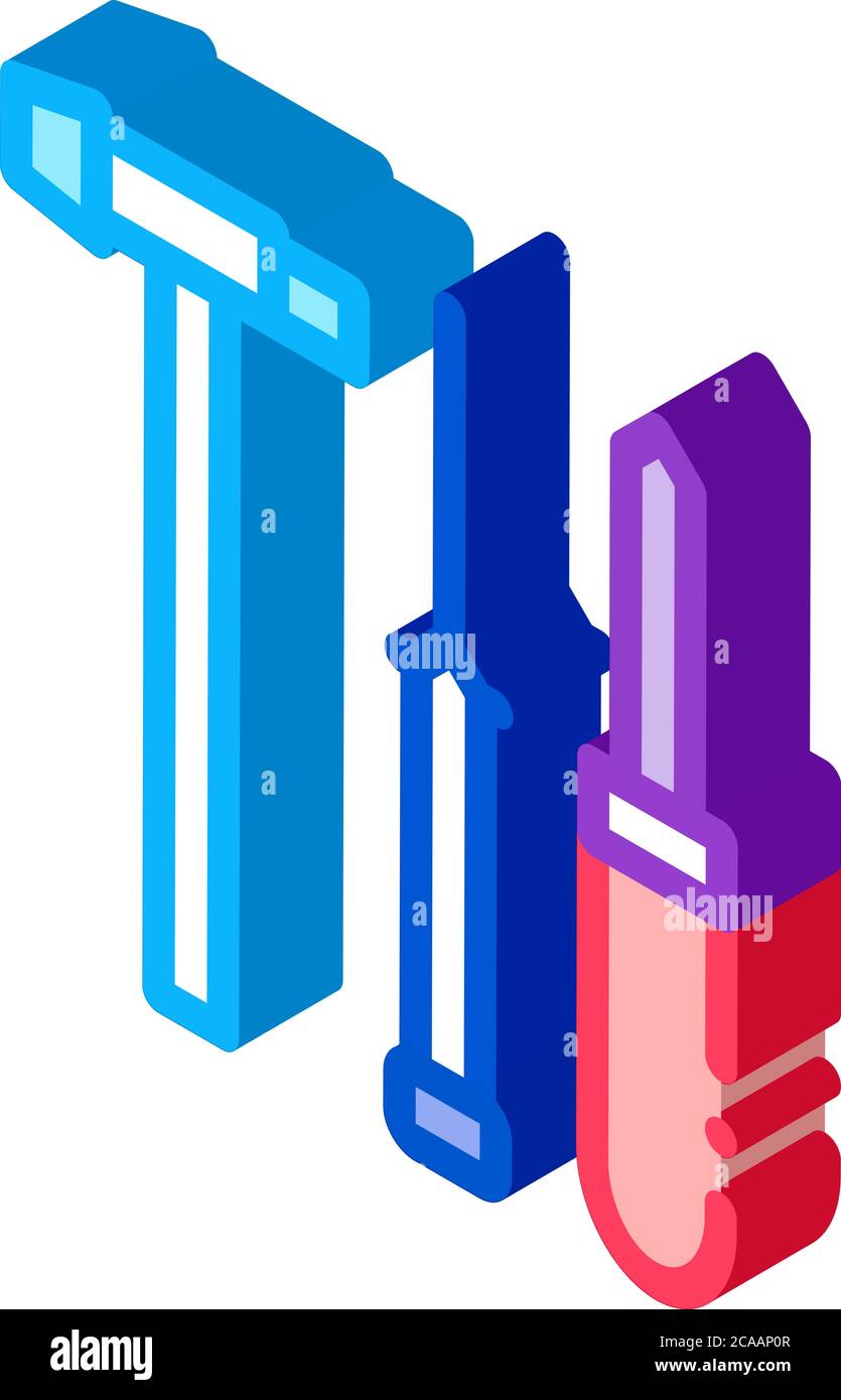watch repair fixing instrument isometric icon vector illustration Stock ...