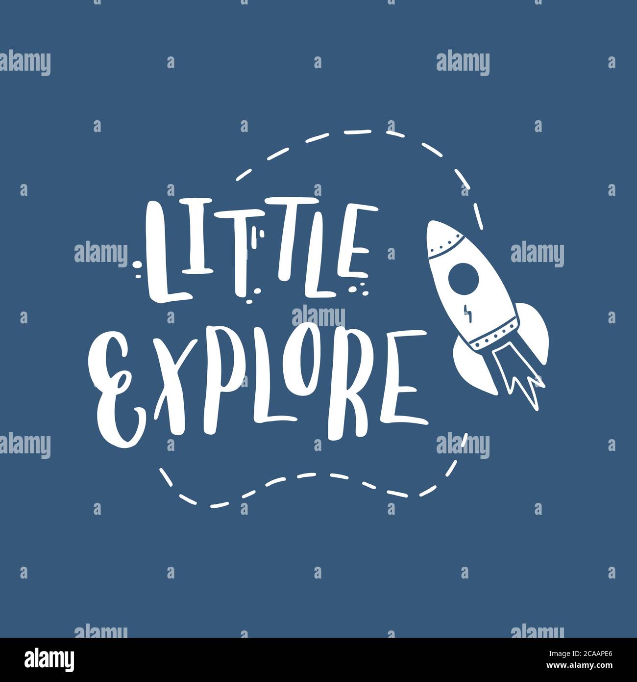 Cute hand drawn lettering space and galaxy quote with star elements ...