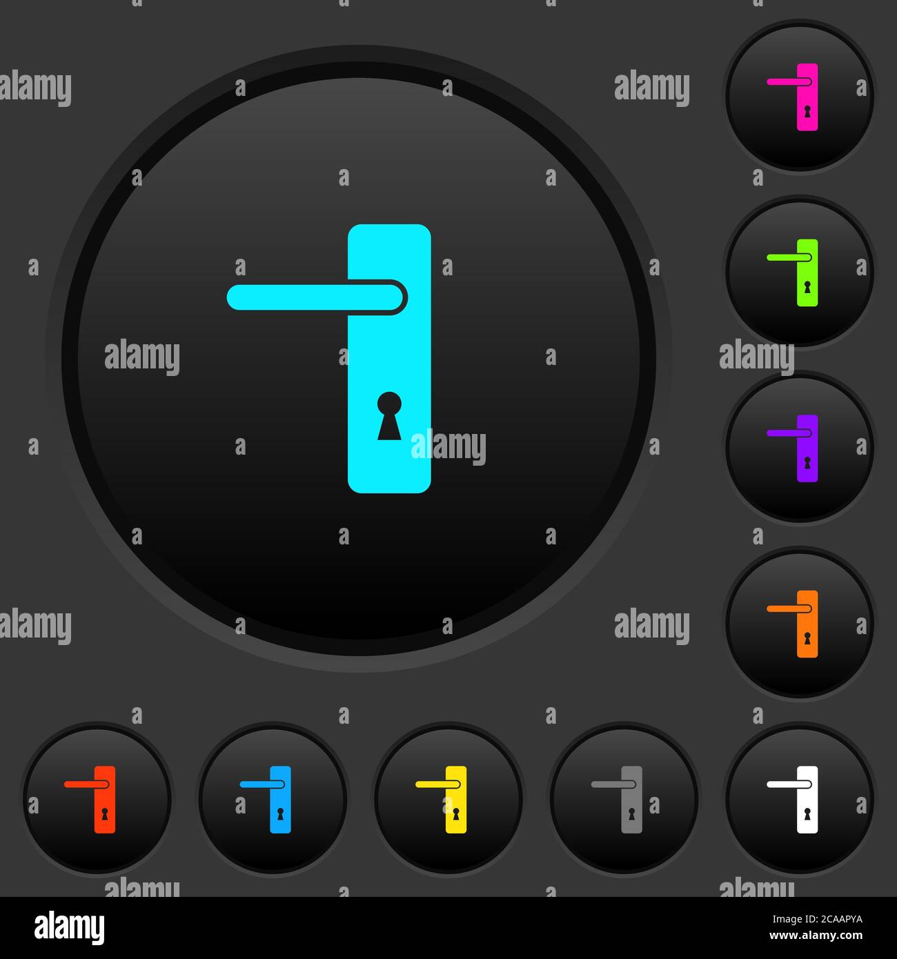 Circular door knob Stock Vector Images - Alamy