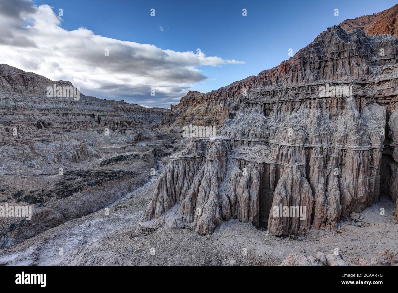 PANACA, NEVADA, UNITED STATES - Sep 28, 2018: Dramatic land formations ...