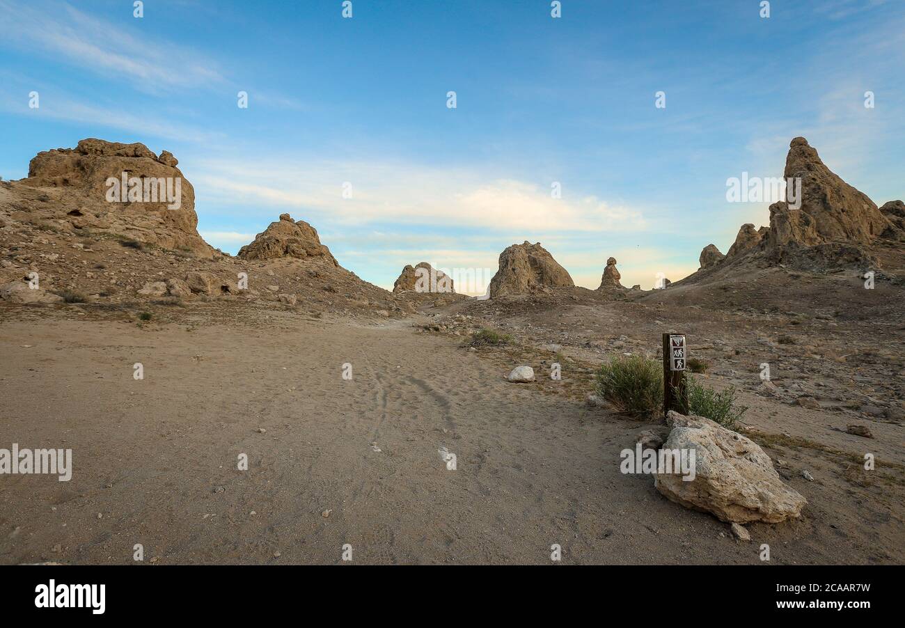 TRONA, CALIFORNIA, UNITED STATES - Jun 17, 2017: The Trona Pinnacles ...