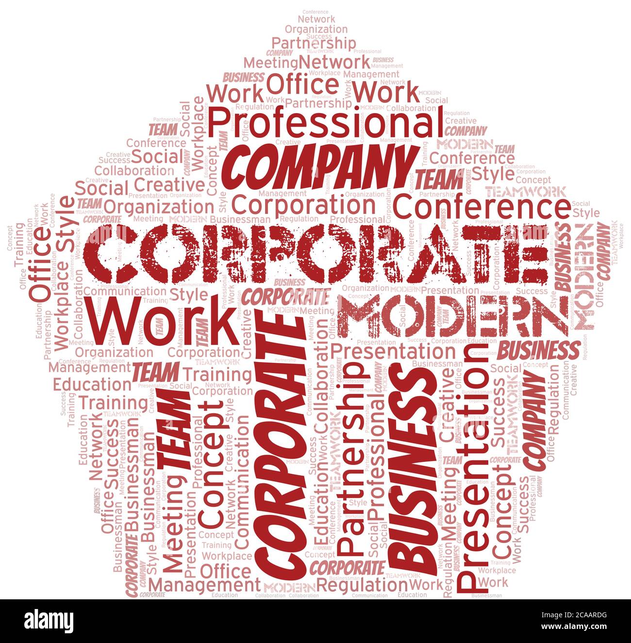 Corporate vector word cloud, made with the text only Stock Vector Image ...