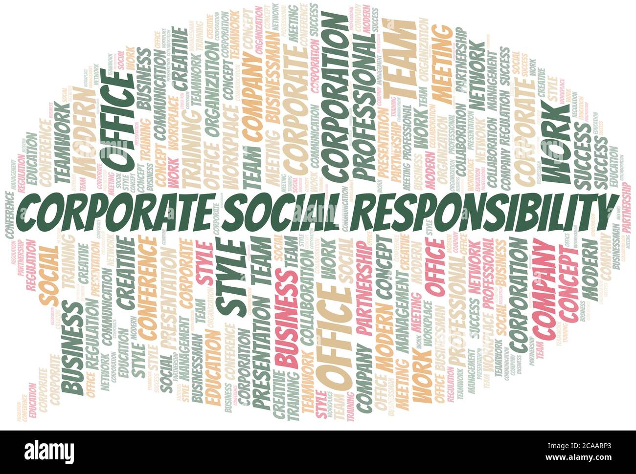 Responsibility word cloud concept. Collage made of words about ...