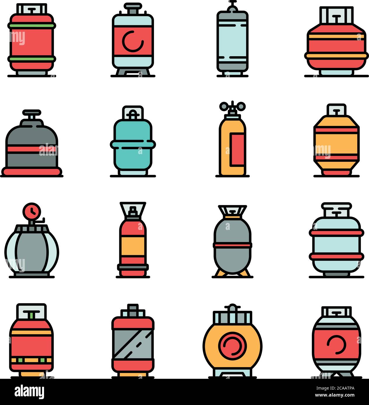 Truck gas cylinders Stock Vector Images - Alamy