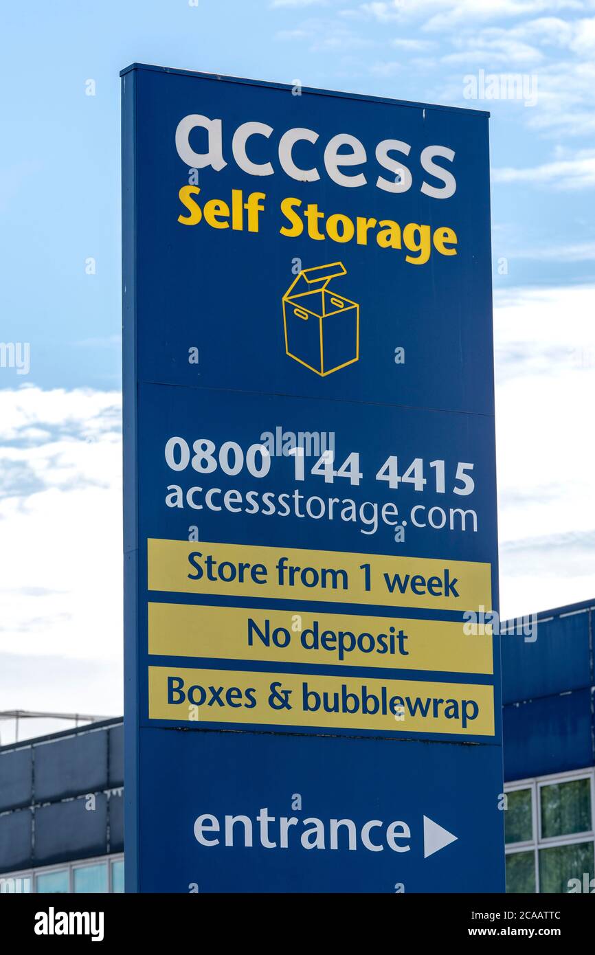 Access self storage hi-res stock photography and images - Alamy
