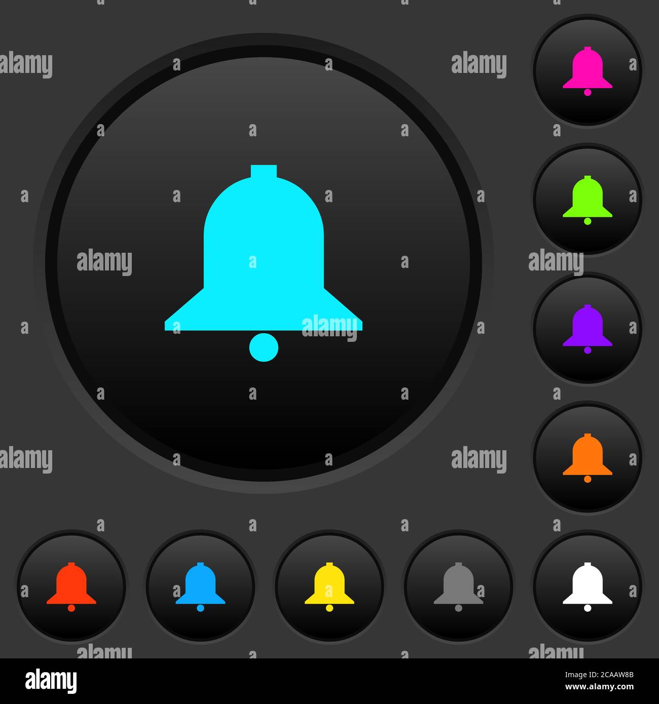 Circular bell Stock Vector Images - Alamy