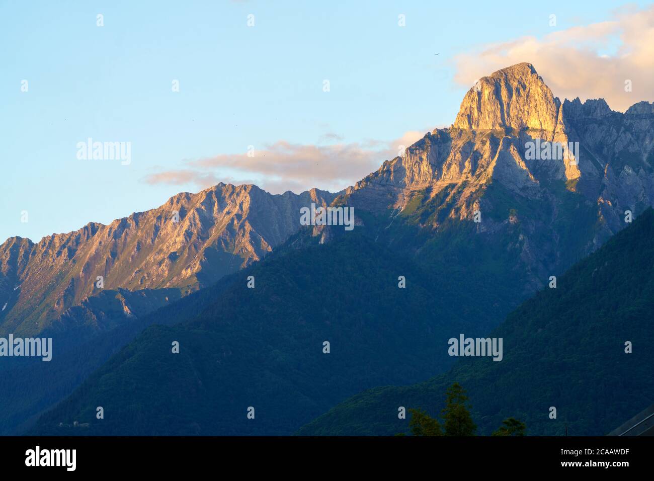 Breno, Brescia, Lombardy, Italy: historic town in the Oglio valley ...