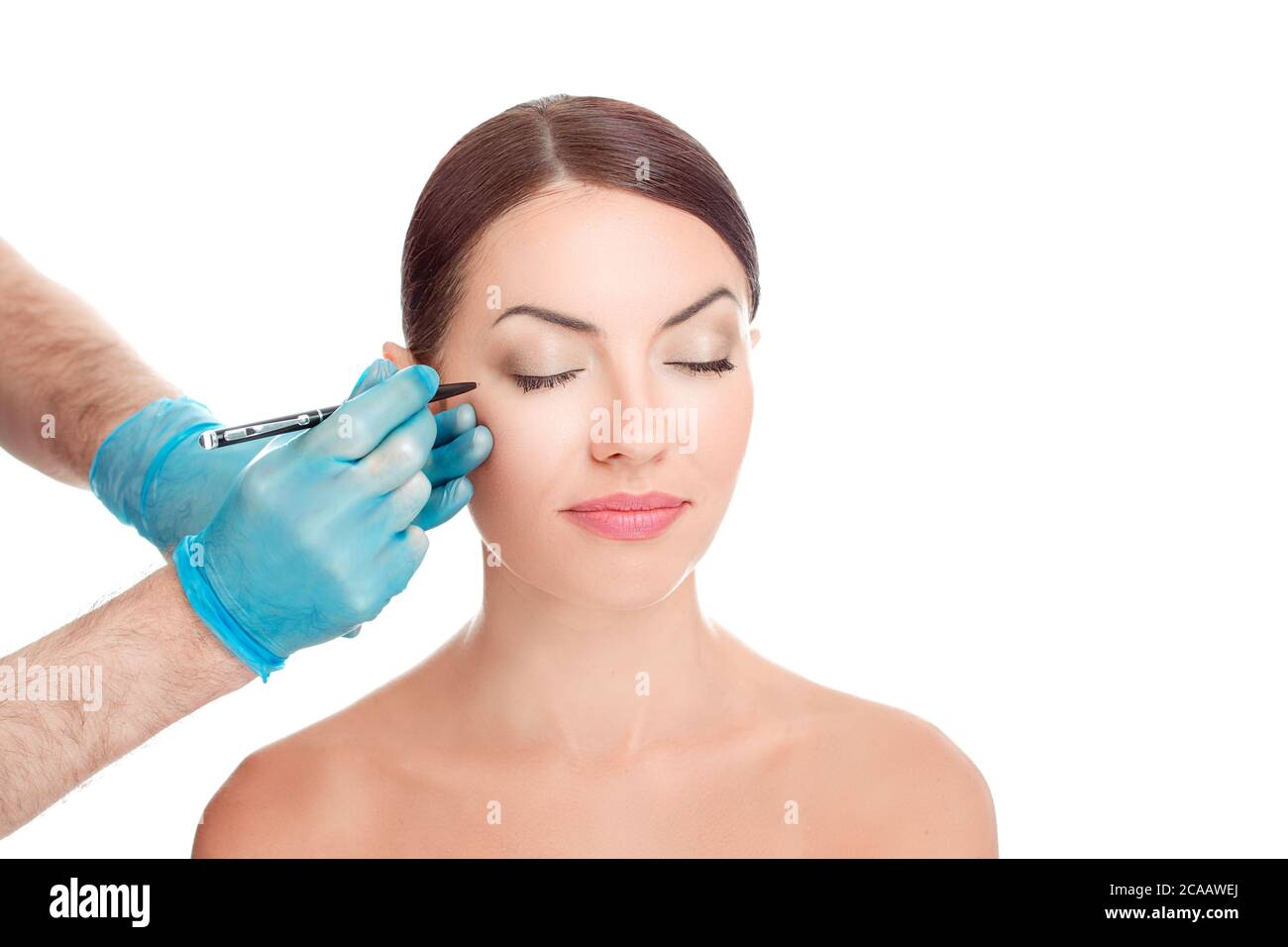 Lower eyelid reduction wrinkles removal plastic surgery cosmetic ...