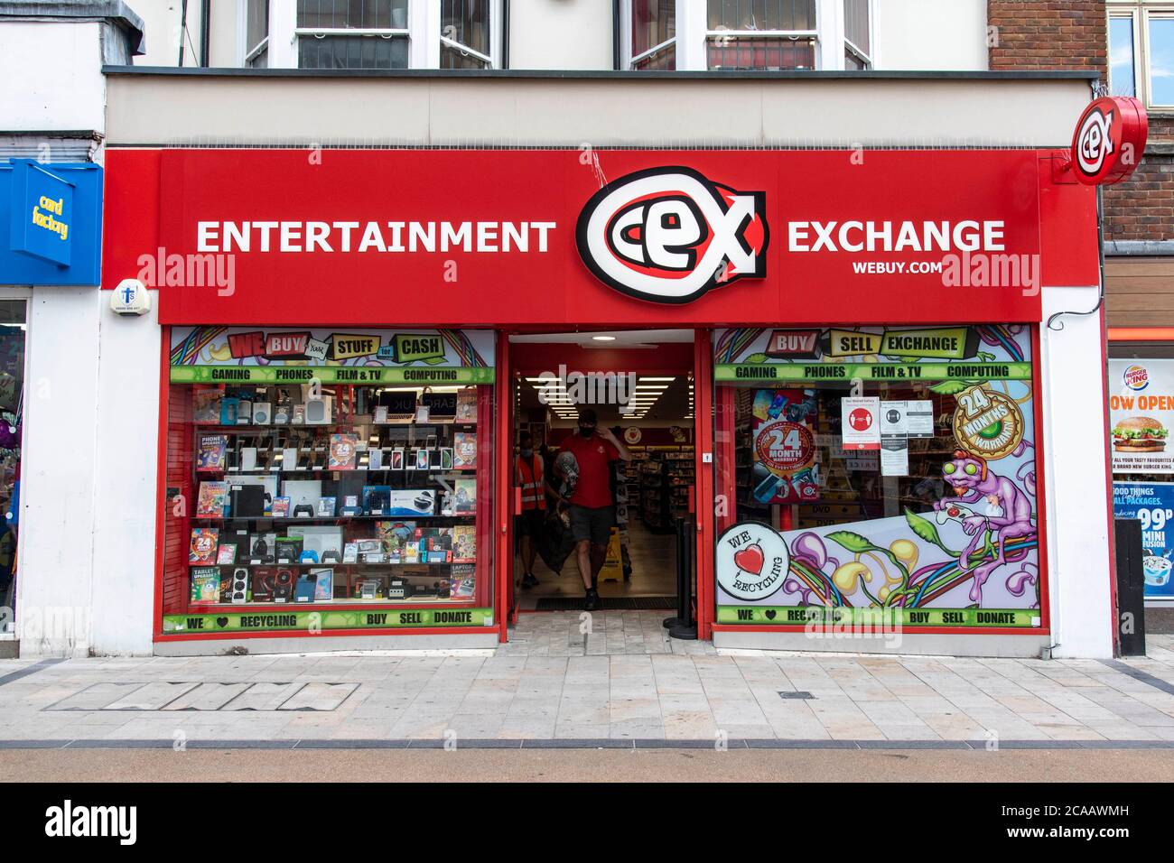 London, UK. 4th Aug, 2020. A CEX store in Orpington, London. Credit ...