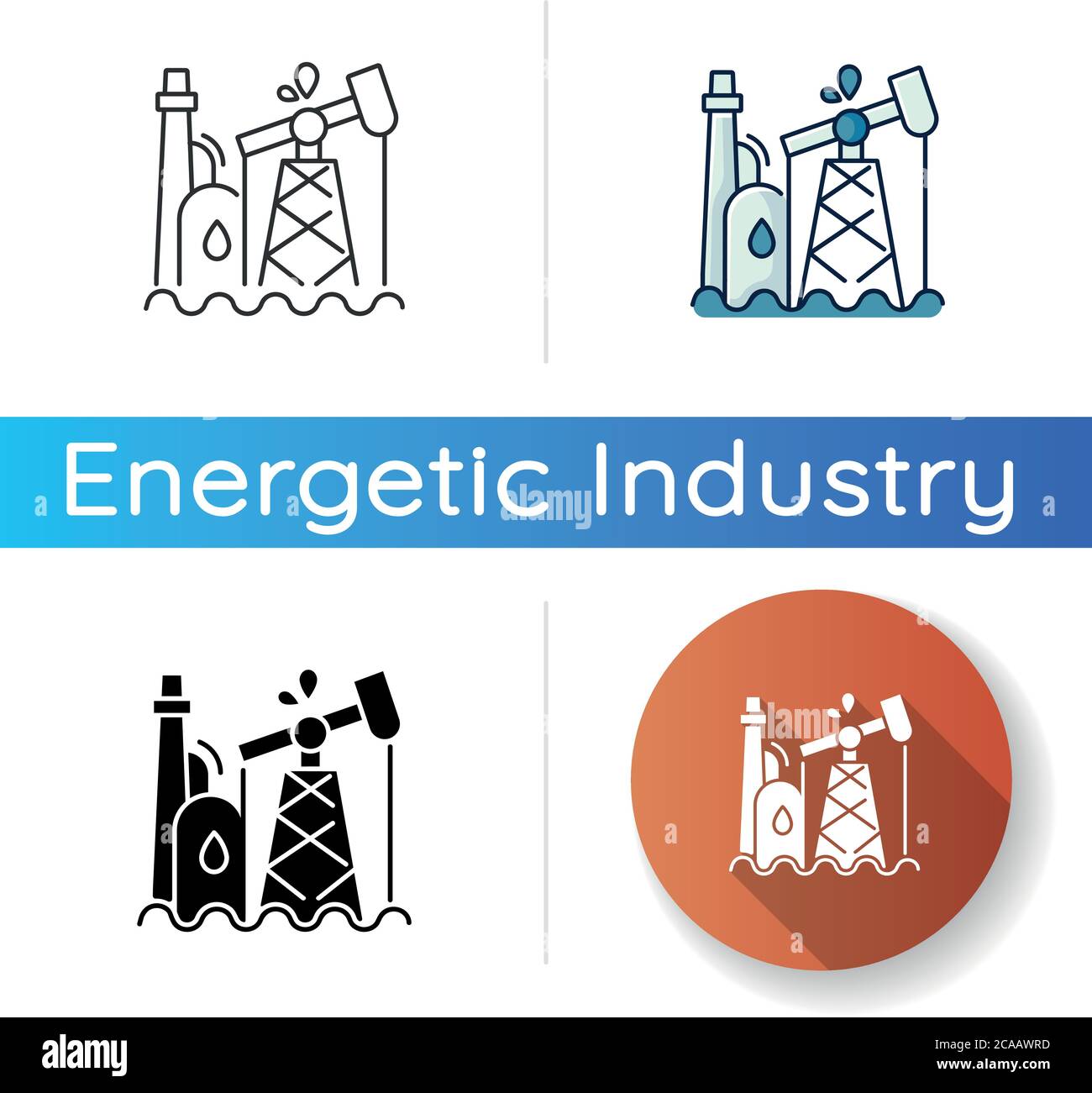 Oil industry icon. Linear black and RGB color styles. Petroleum ...