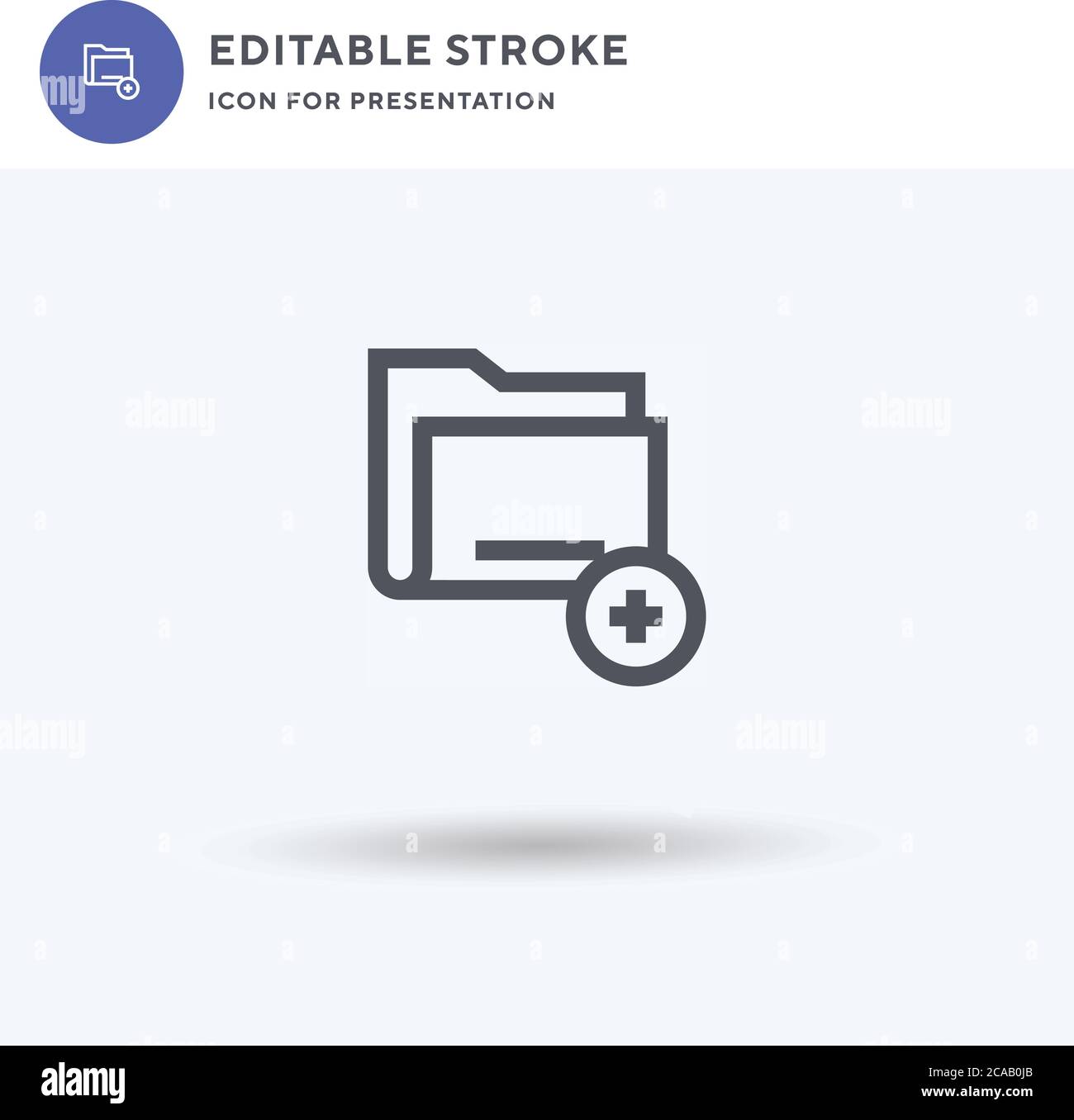 Add Folder icon vector, filled flat sign, solid pictogram isolated on ...