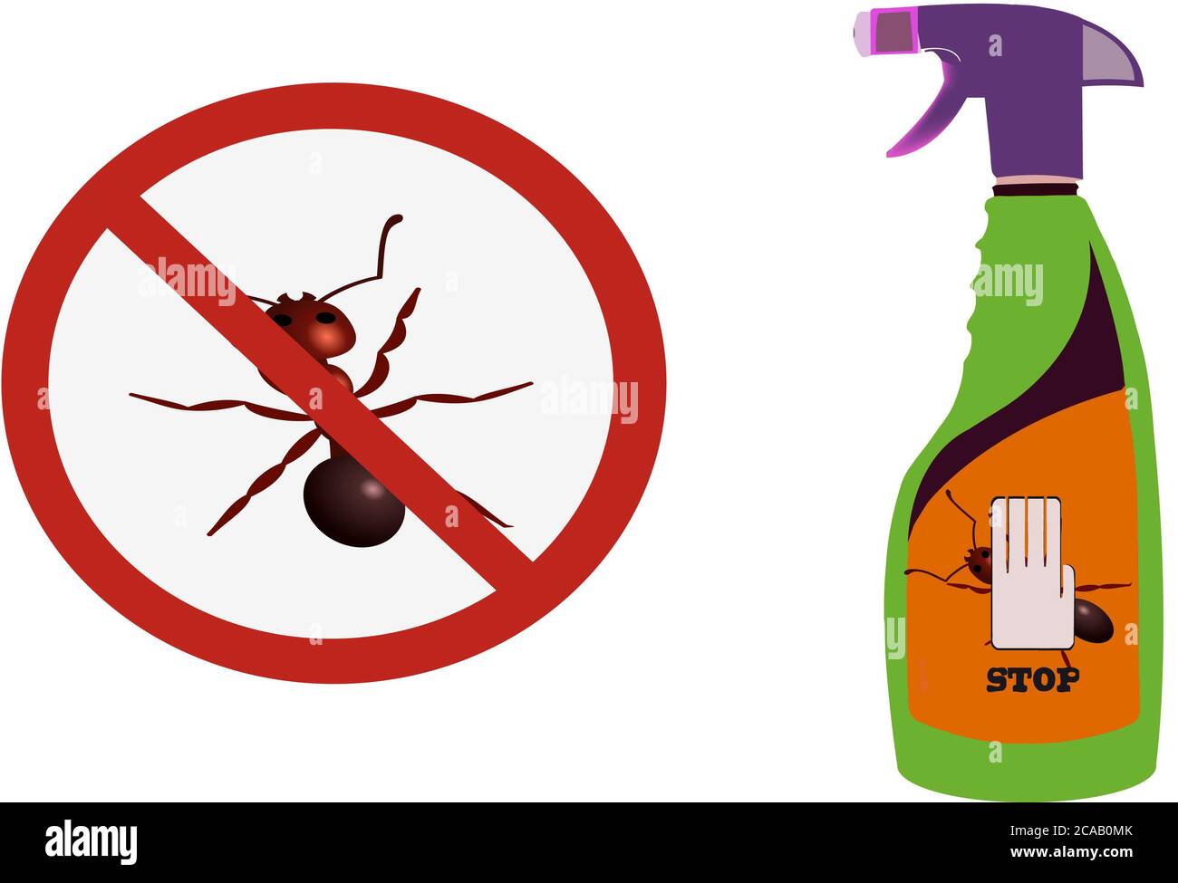 Illustration of an insecticide spray isolated on a white background ...
