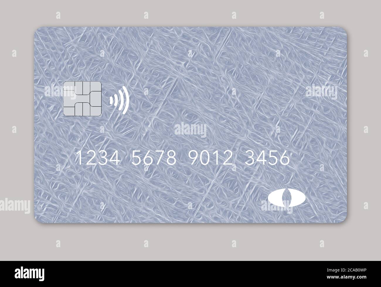 Here is a mock generic debit card or credit card with a lace pattern in ...