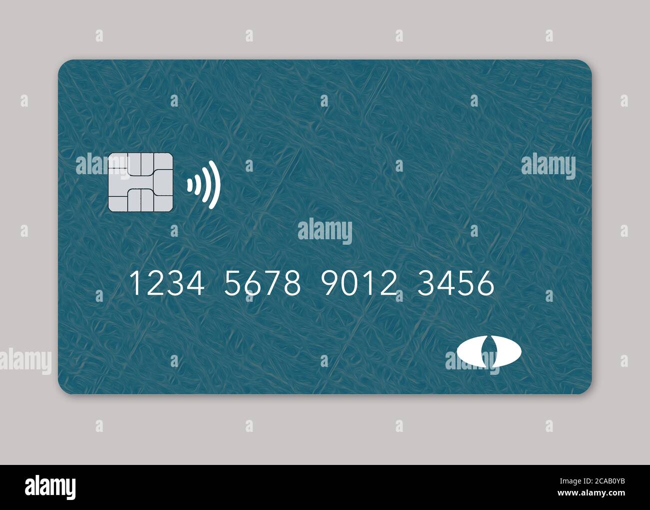 Here is a mock generic debit card or credit card with a lace pattern in ...