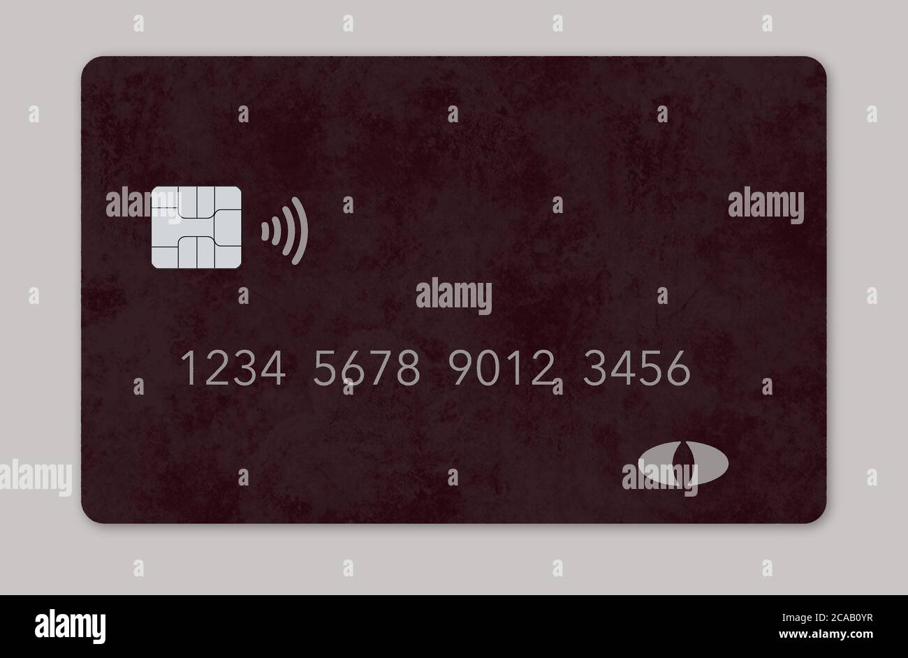 Here is a mock generic debit card or credit card with a textured ...