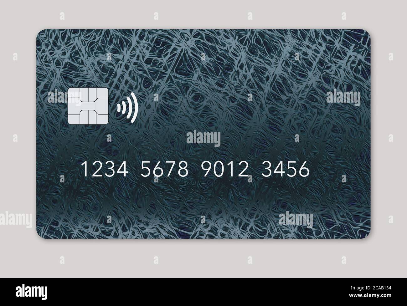 Here is a mock generic debit card or credit card with a design of heavy ...