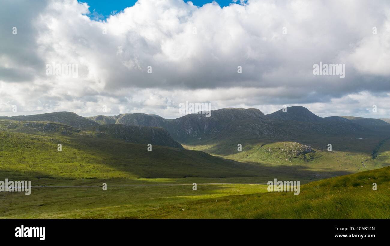 Derryveagh Mountains in Donegal, Co. Donegal, Ireland. Wild Atlantic ...