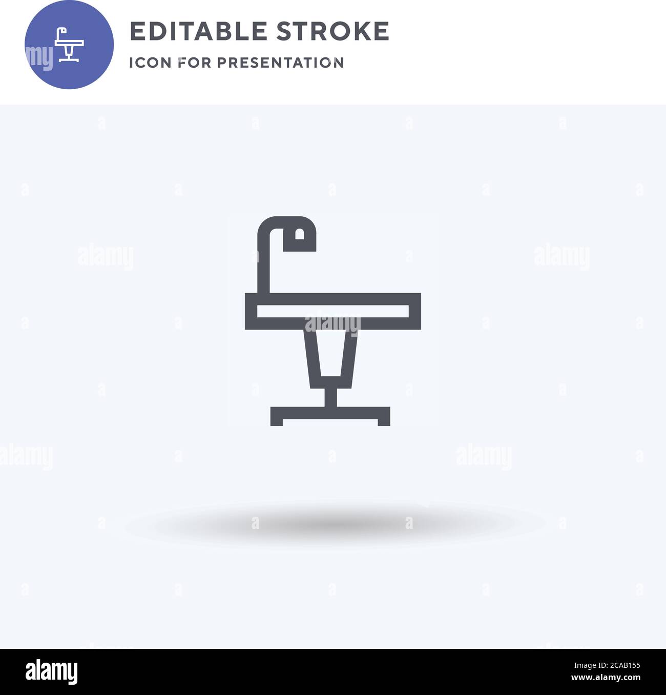 Table icon vector, filled flat sign, solid pictogram isolated on white ...