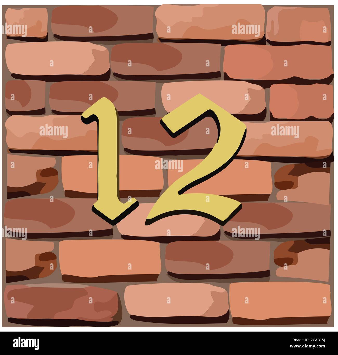 Old metal building number Cut Out Stock Images & Pictures - Alamy