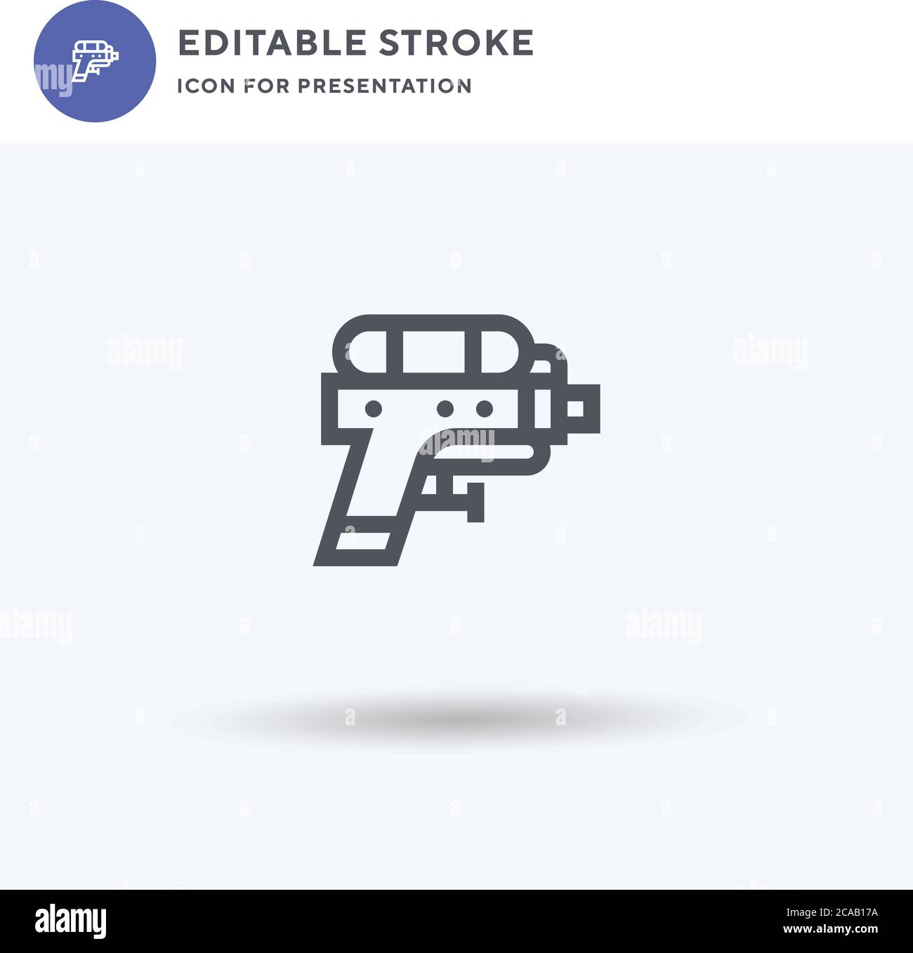 Water Gun icon vector, filled flat sign, solid pictogram isolated on ...