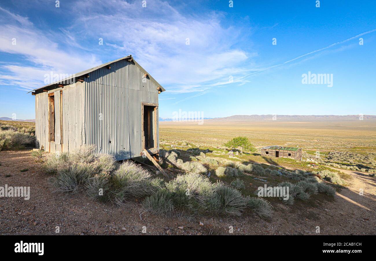 SEVEN TROUGHS, NEVADA, UNITED STATES - Aug 02, 2019: The abandoned ...