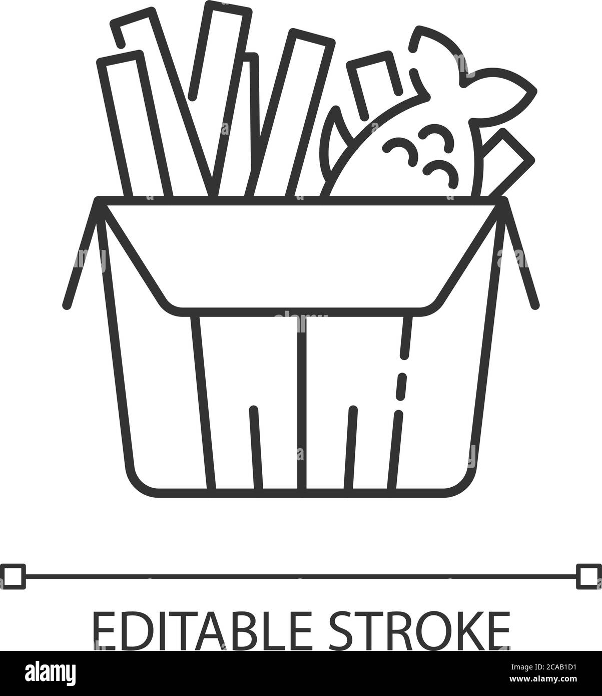 Fish and chip take away Stock Vector Images - Alamy