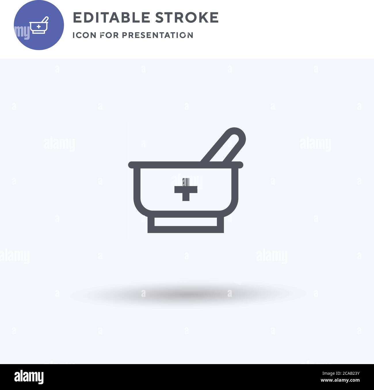 Mortar icon vector, filled flat sign, solid pictogram isolated on white ...