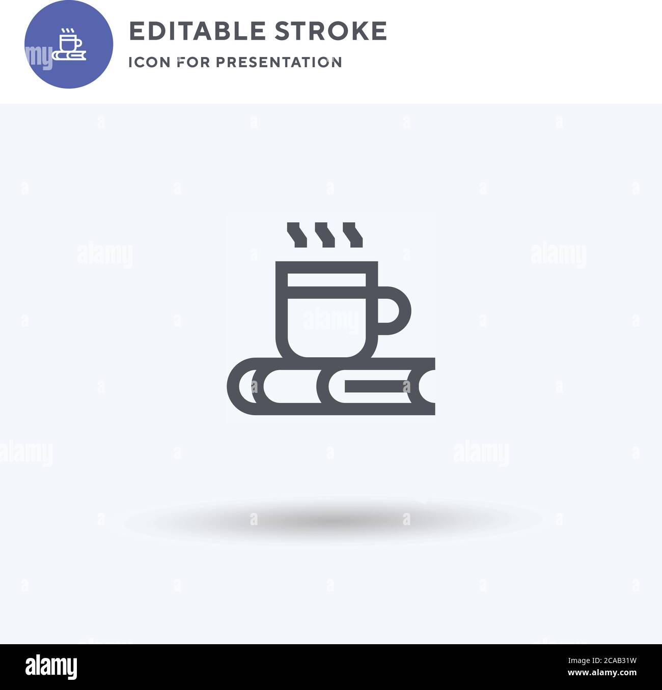 Reading icon vector, filled flat sign, solid pictogram isolated on ...