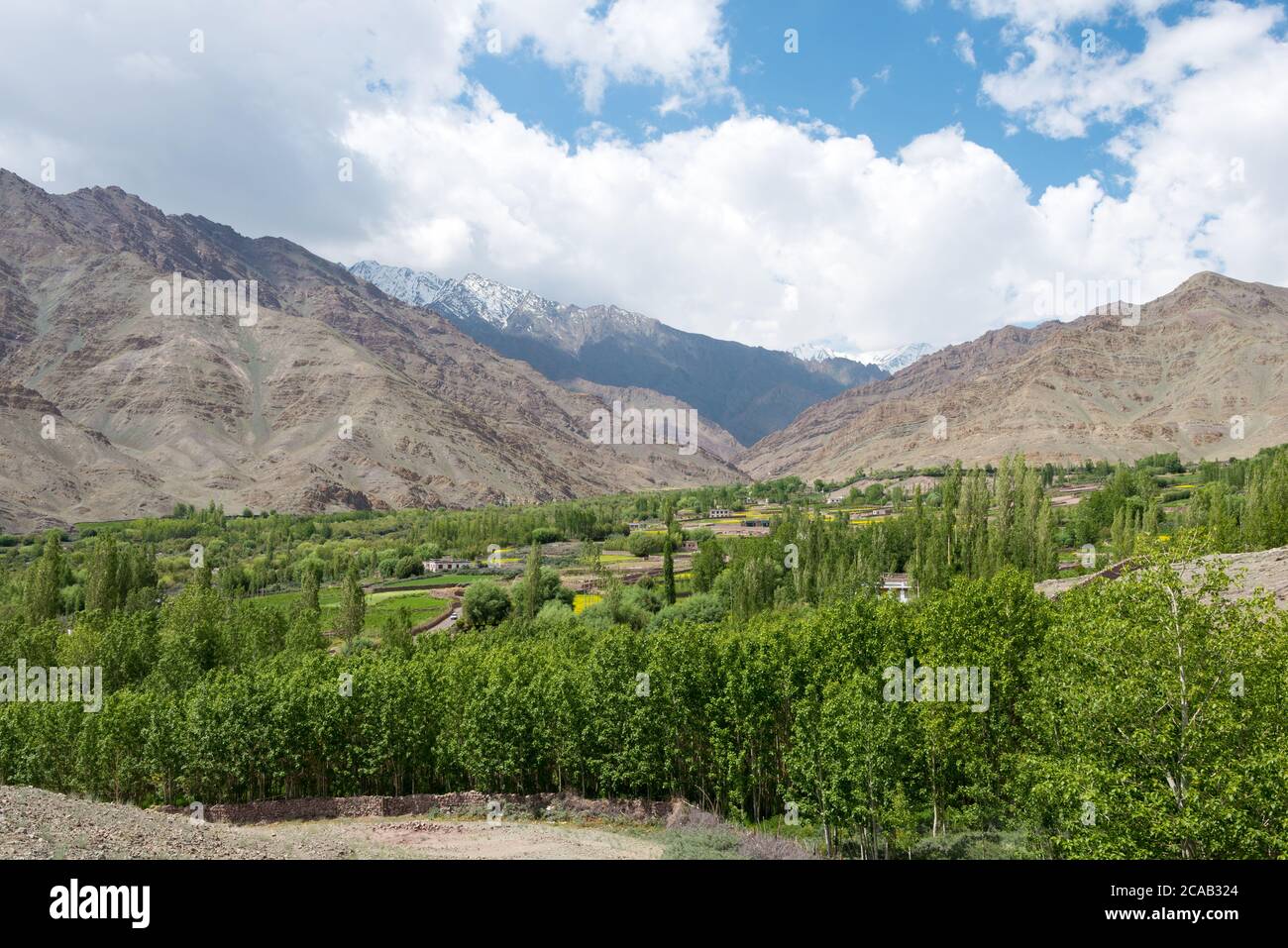 Ladakh, India - Beautiful scenic view from Matho Village in Ladakh ...