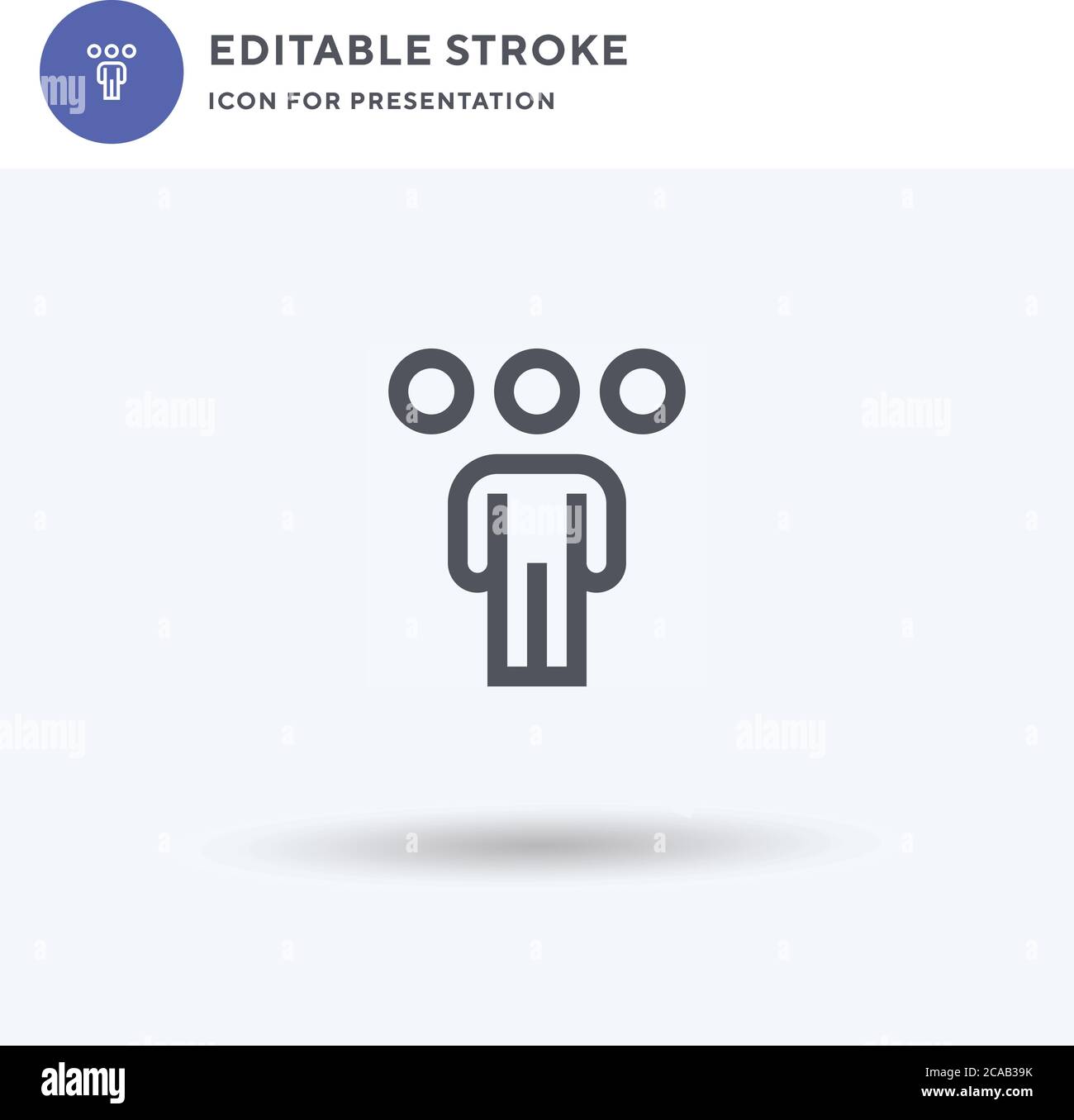 Dissociative Identity Disorder icon vector, filled flat sign, solid ...