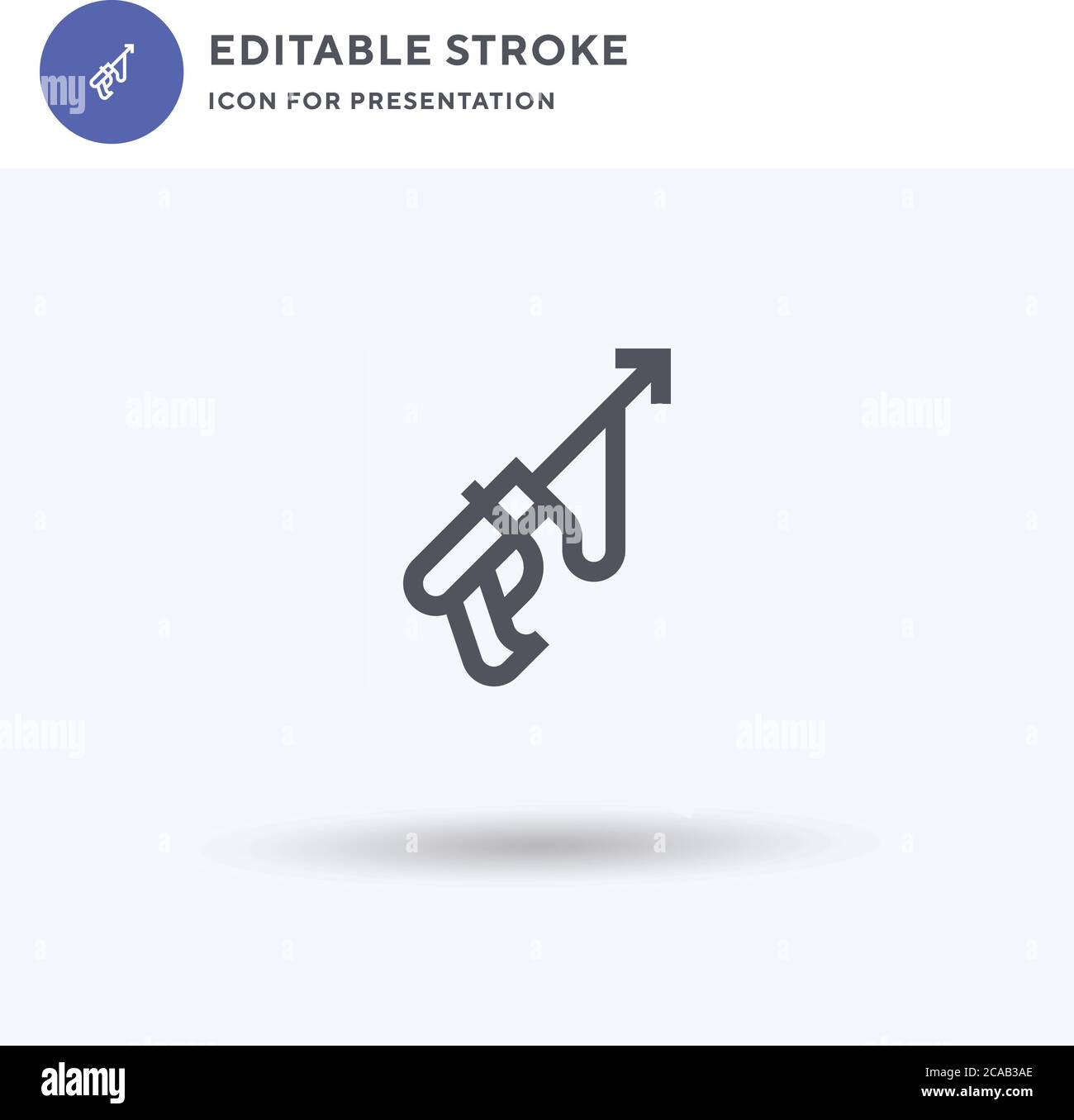 Harpoon icon vector, filled flat sign, solid pictogram isolated on ...