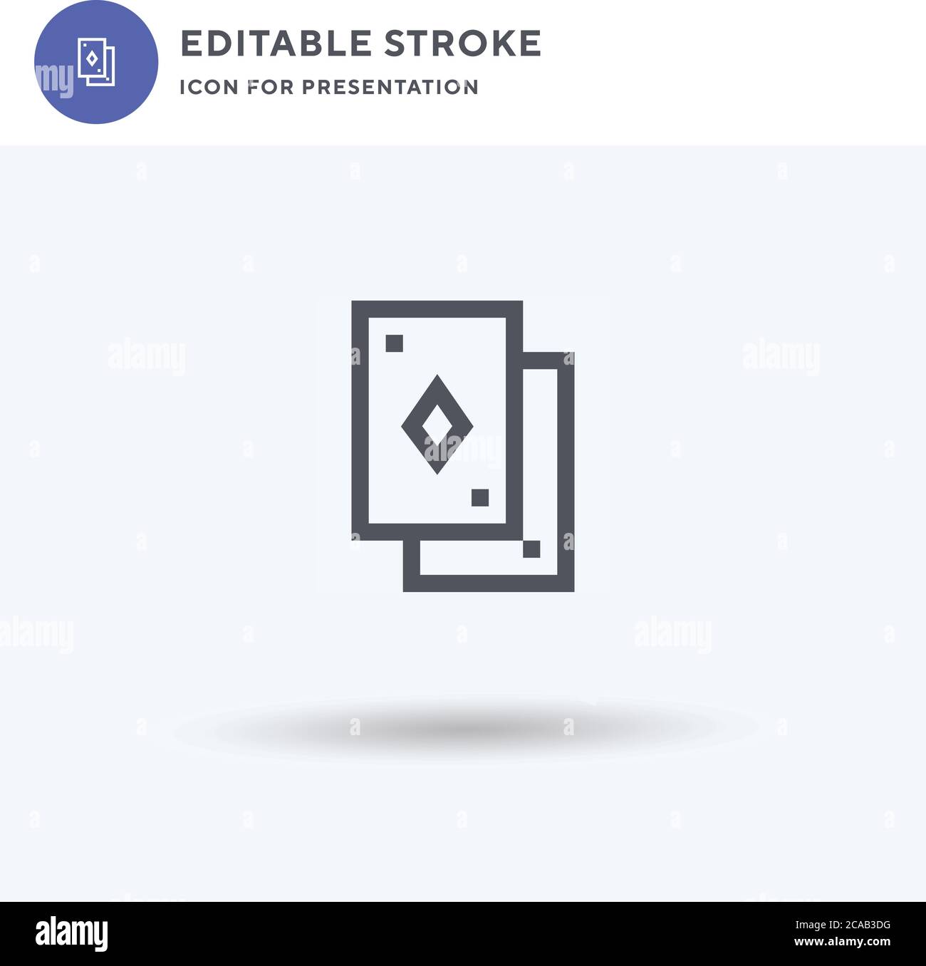 Card Game icon vector, filled flat sign, solid pictogram isolated on ...