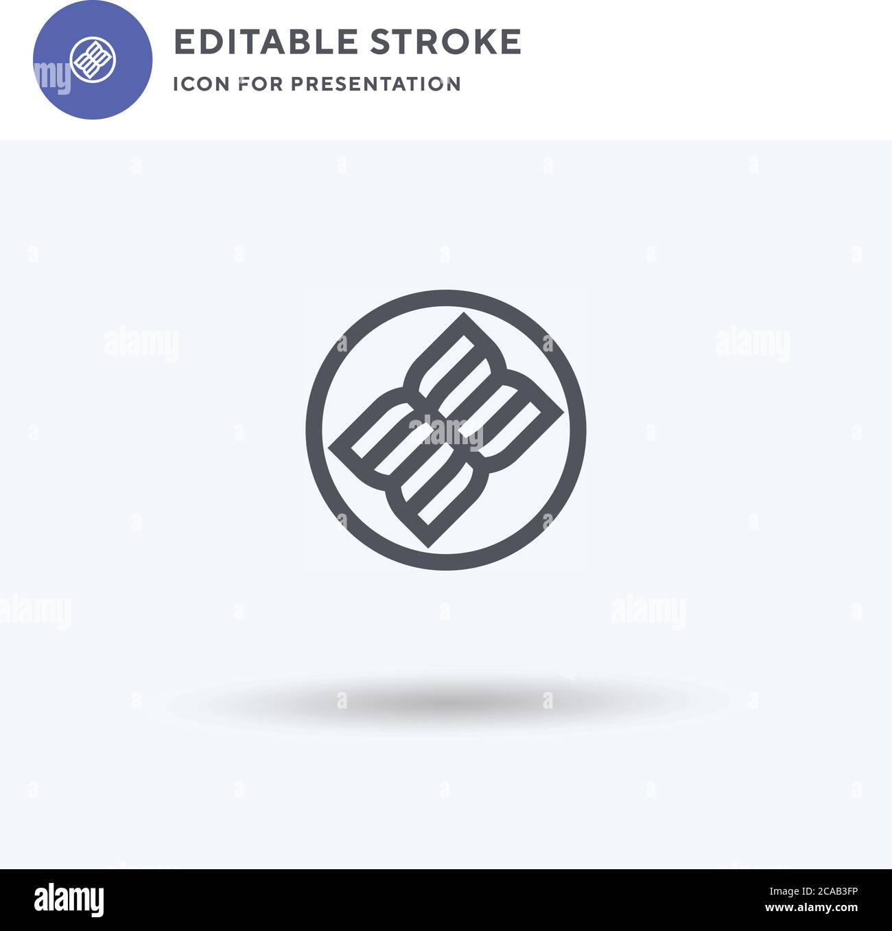 Tamal icon vector, filled flat sign, solid pictogram isolated on white ...