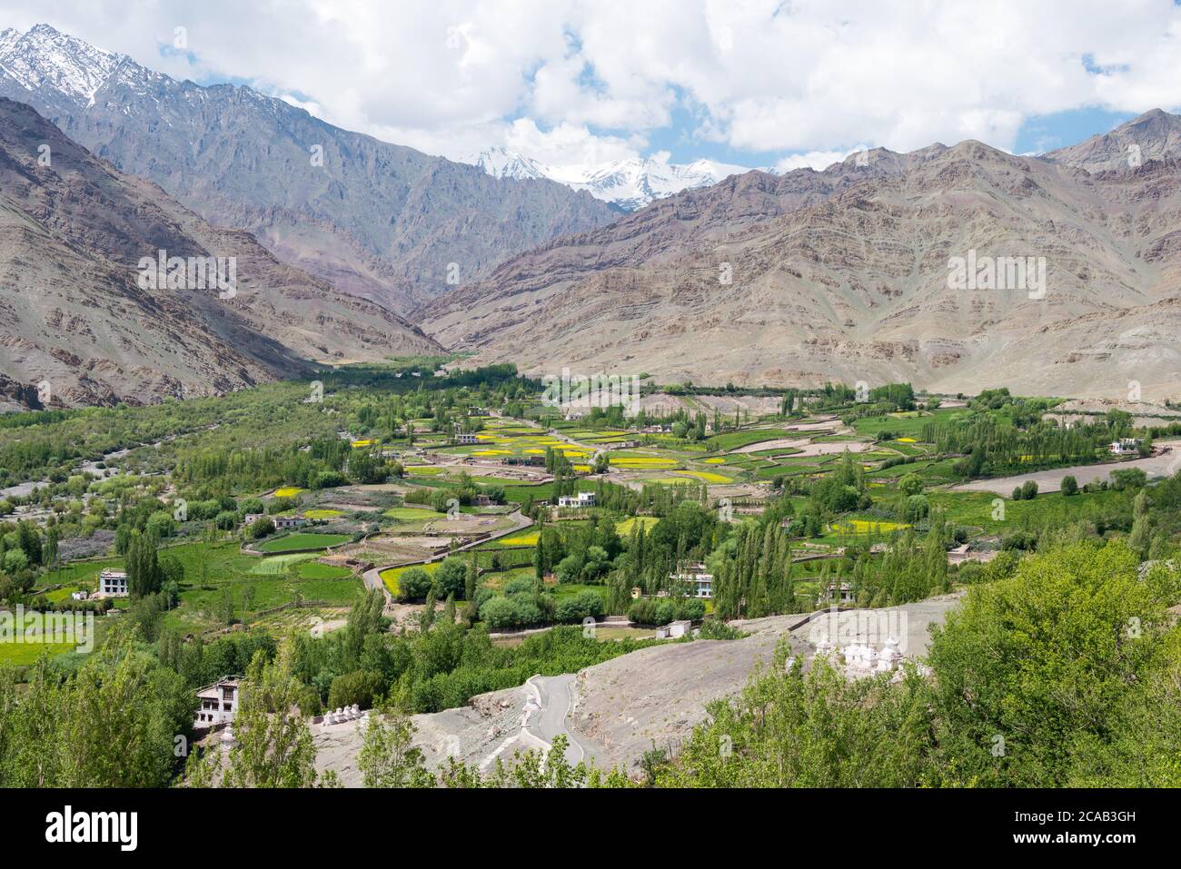 Ladakh, India - Beautiful scenic view from Matho Village in Ladakh ...
