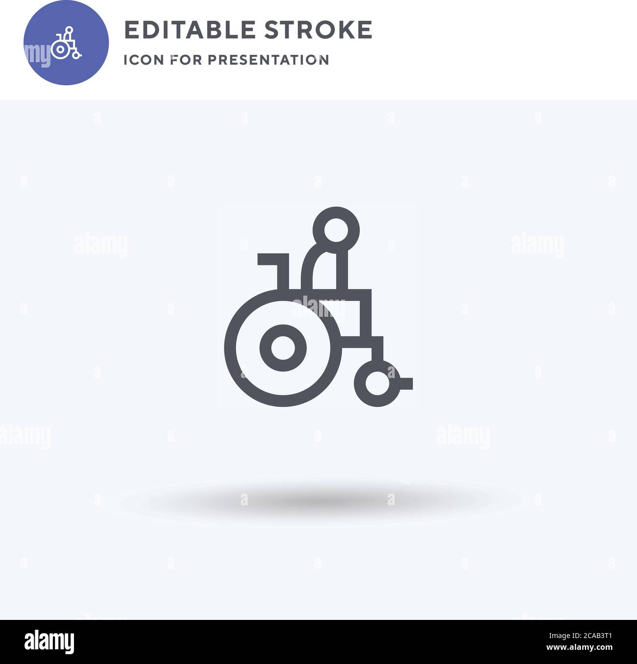 Handicap icon vector, filled flat sign, solid pictogram isolated on ...