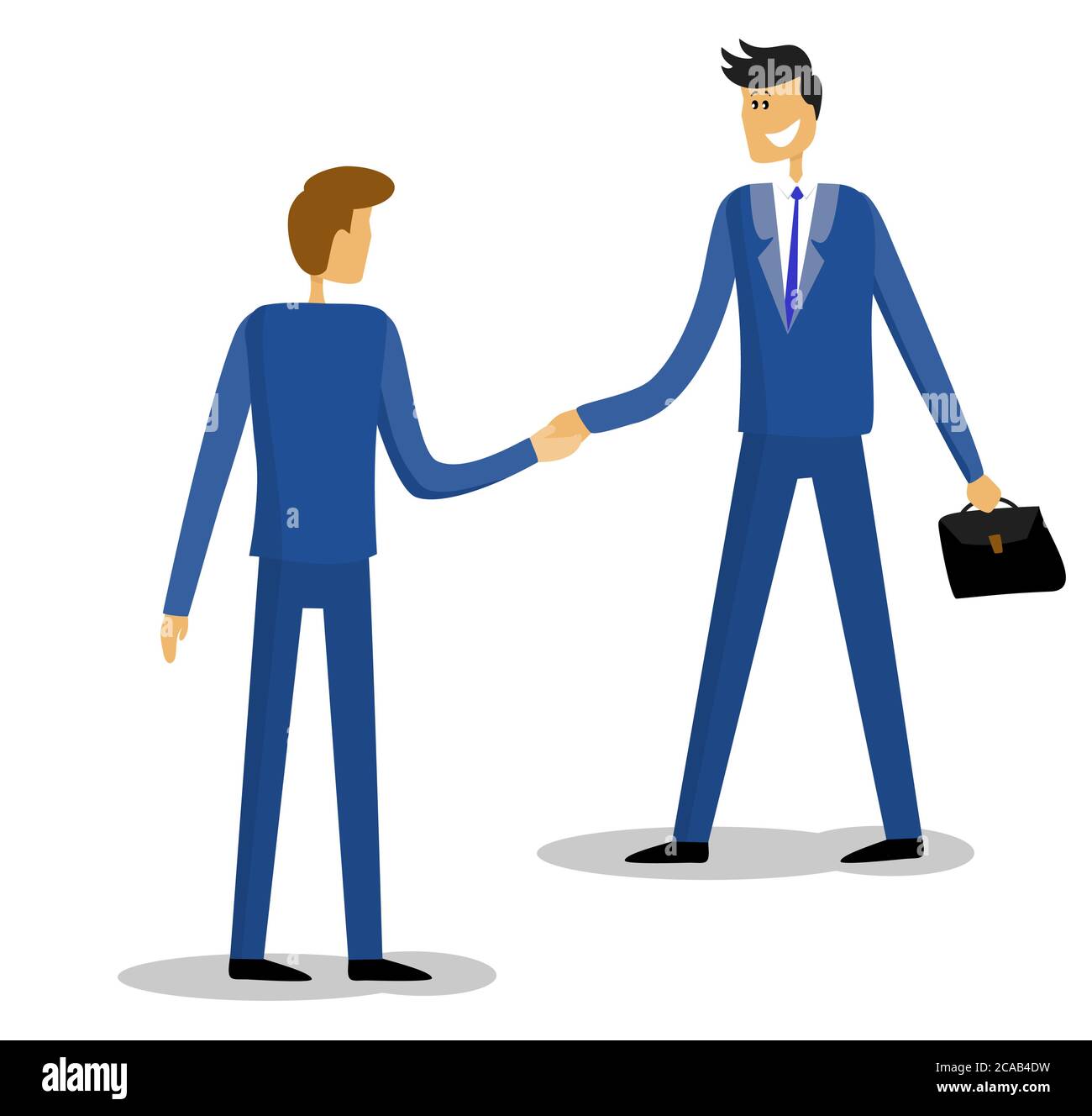 Client handshake standing Stock Vector Images - Alamy
