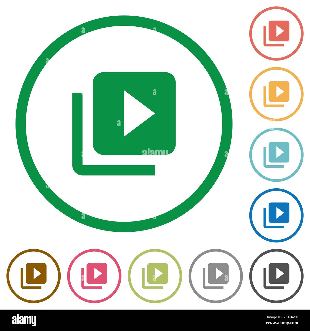 Multiple video symbols on Cut Out Stock Images & Pictures - Alamy