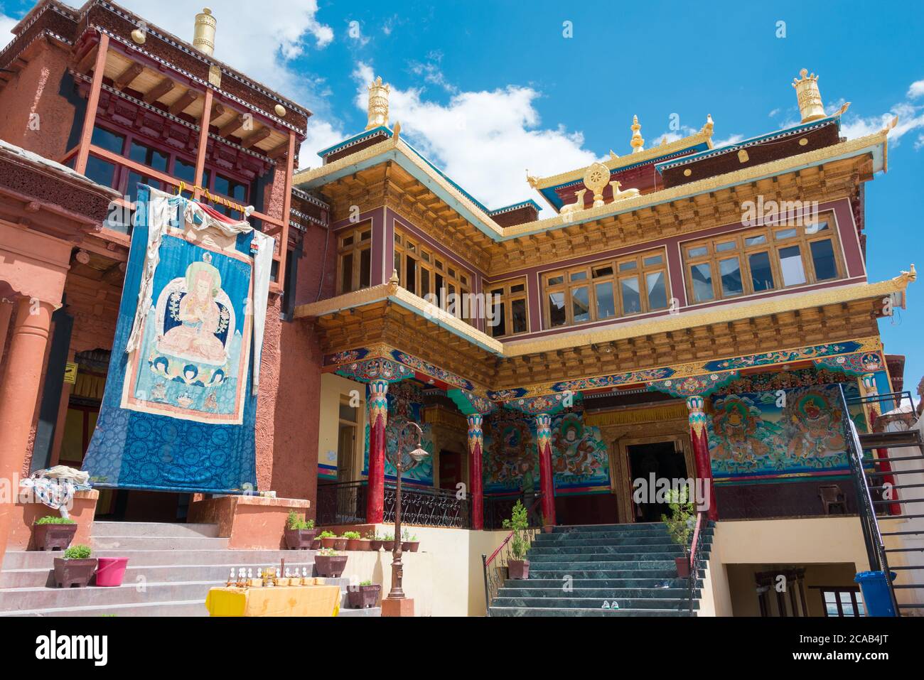 Ladakh, India - Thangka at Matho Monastery (Matho Gompa) in Ladakh ...