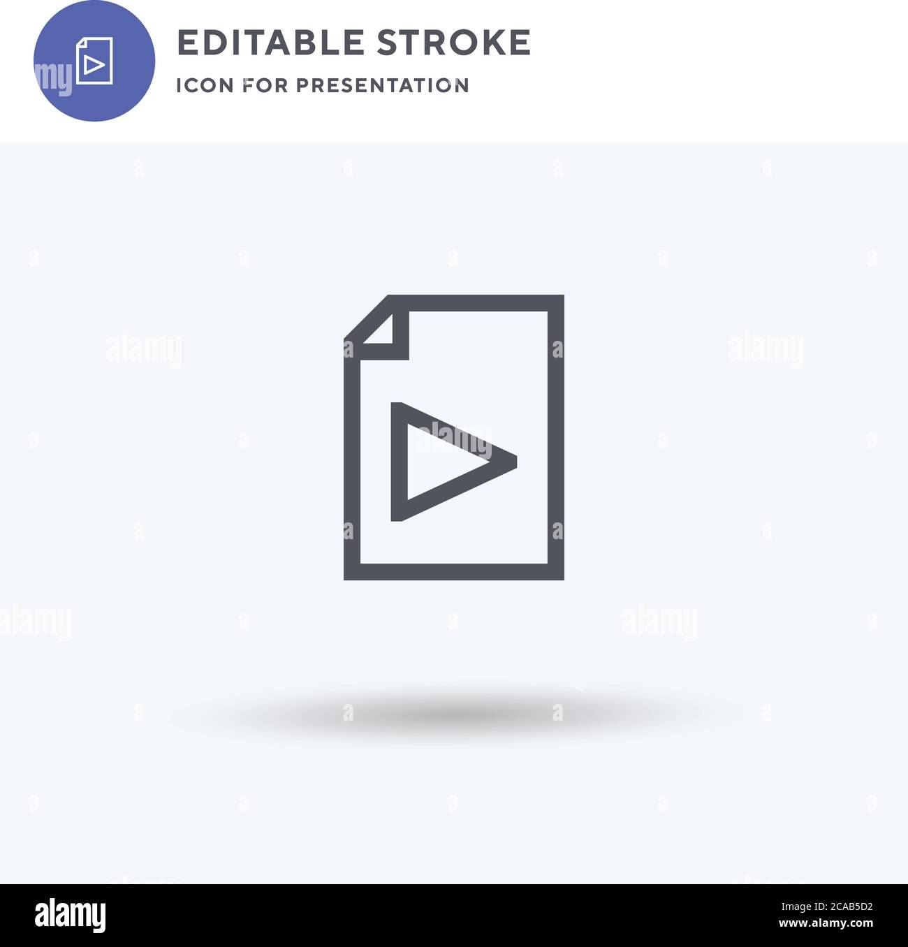 Video file 3d paper icon Stock Vector Images - Alamy