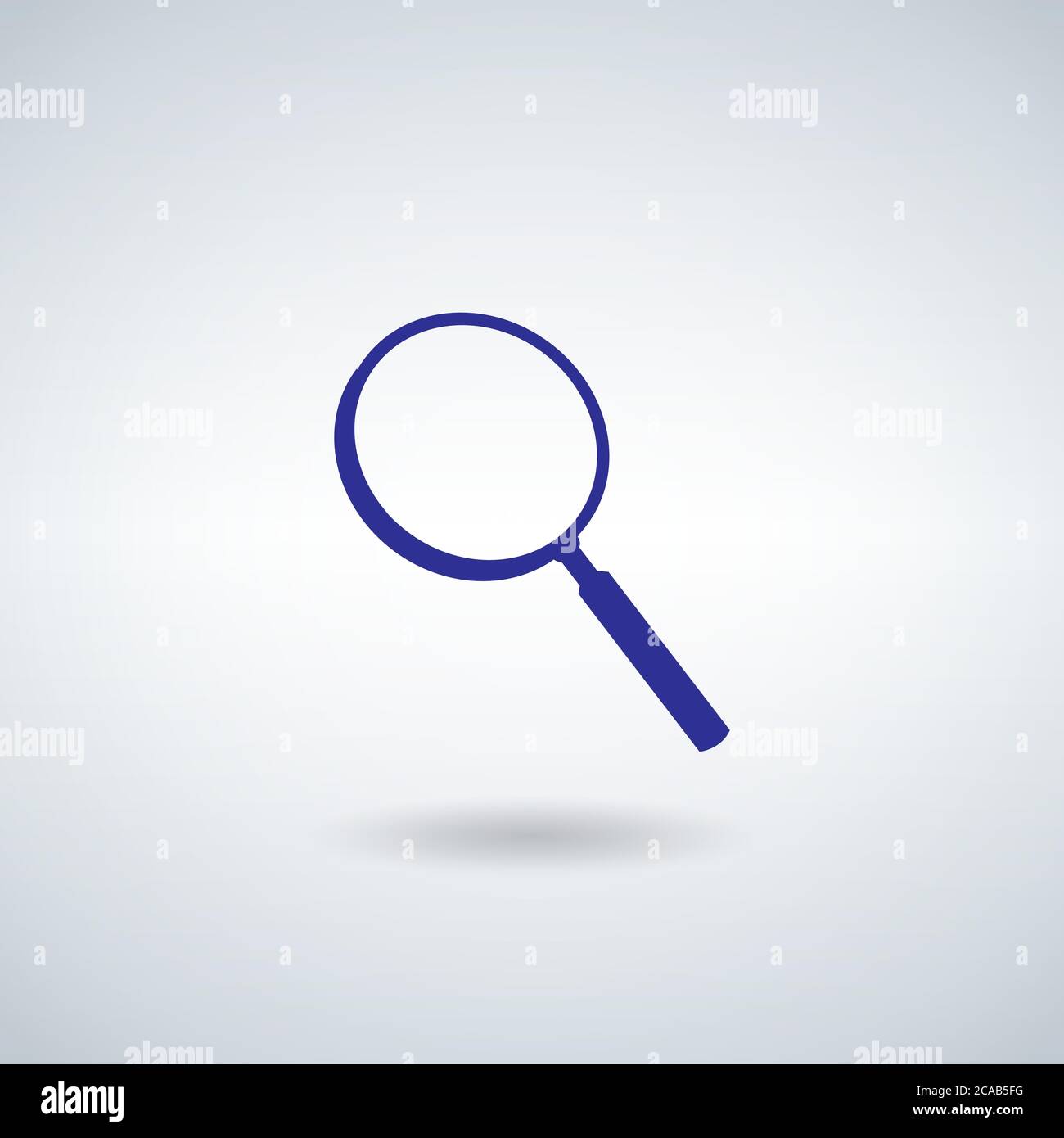 Magnify glass icon. Stock vector illustration isolated on white ...