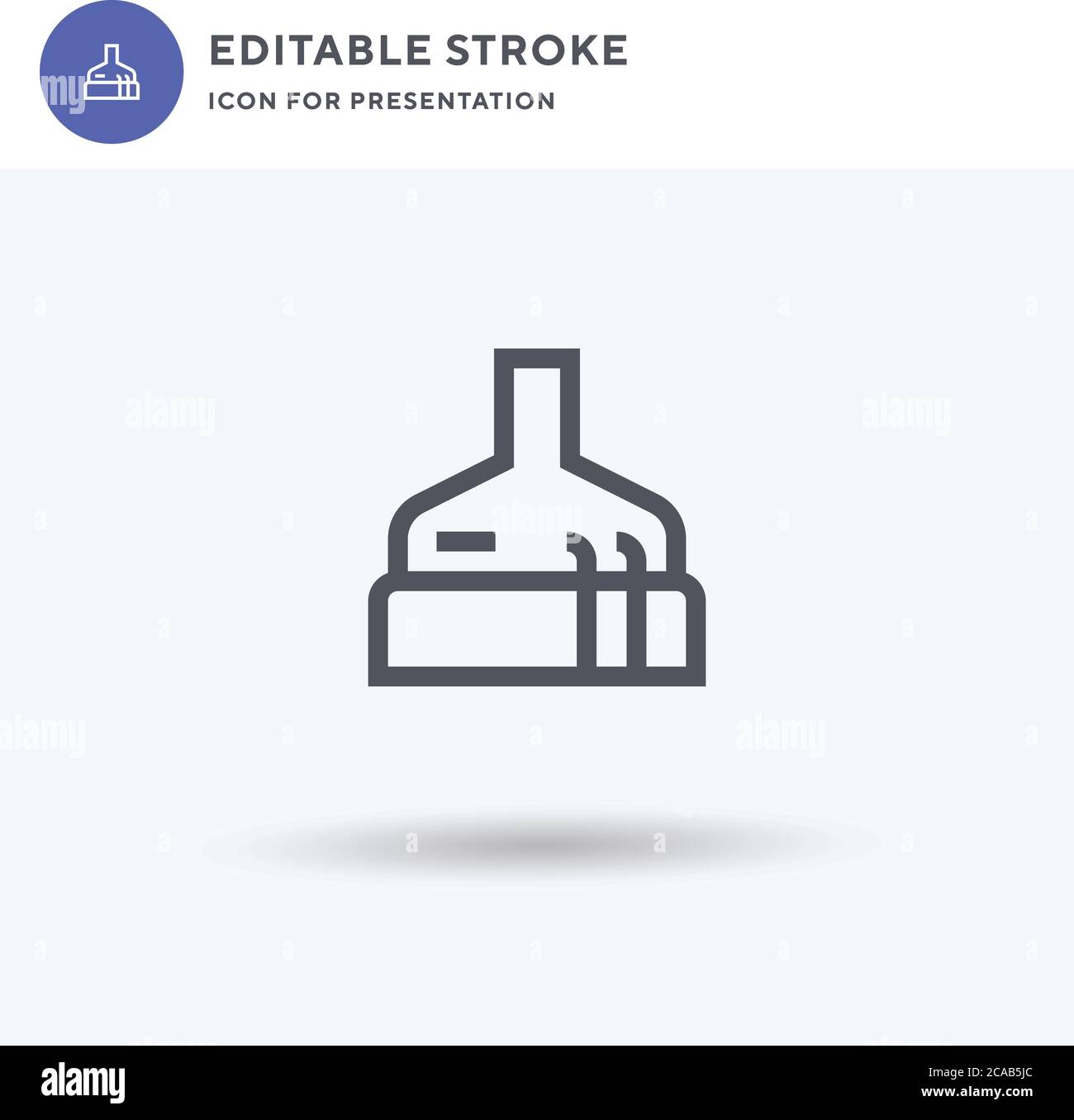 Distillation icon vector, filled flat sign, solid pictogram isolated on ...
