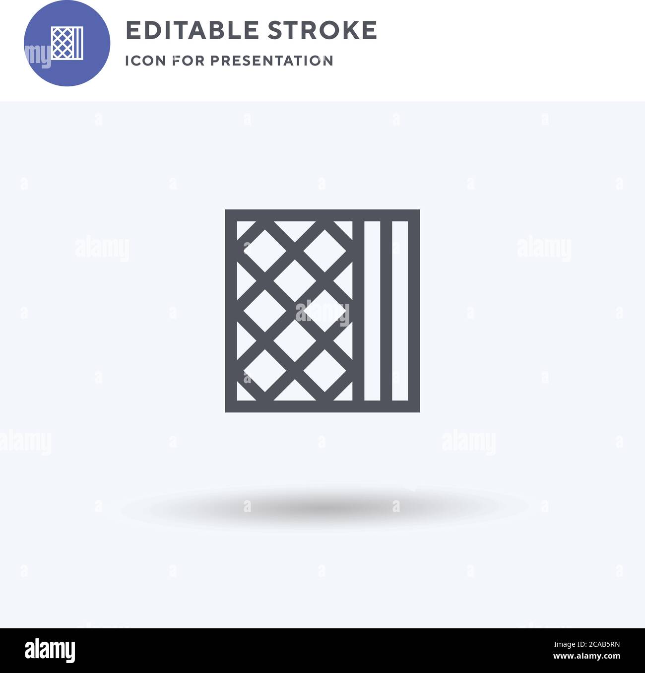 Wafer icon vector, filled flat sign, solid pictogram isolated on white ...