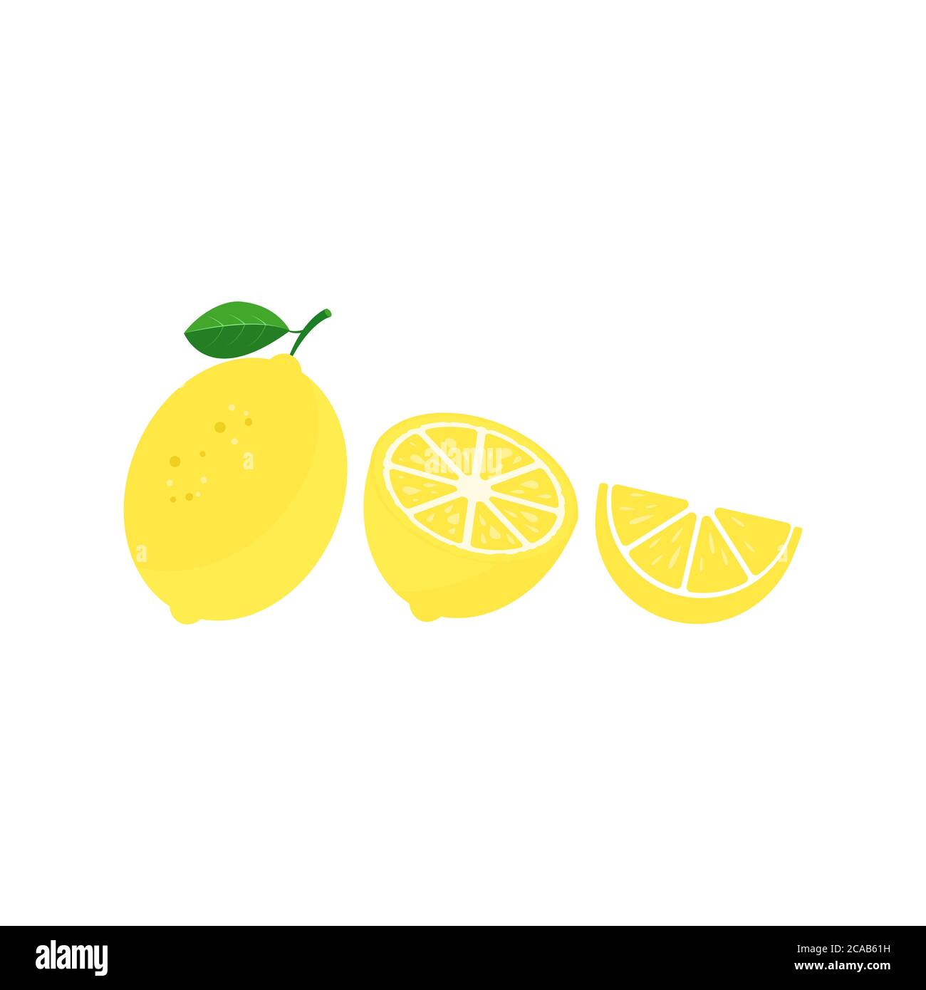 Fresh Lemon icon vector illustration design template Stock Vector Image ...
