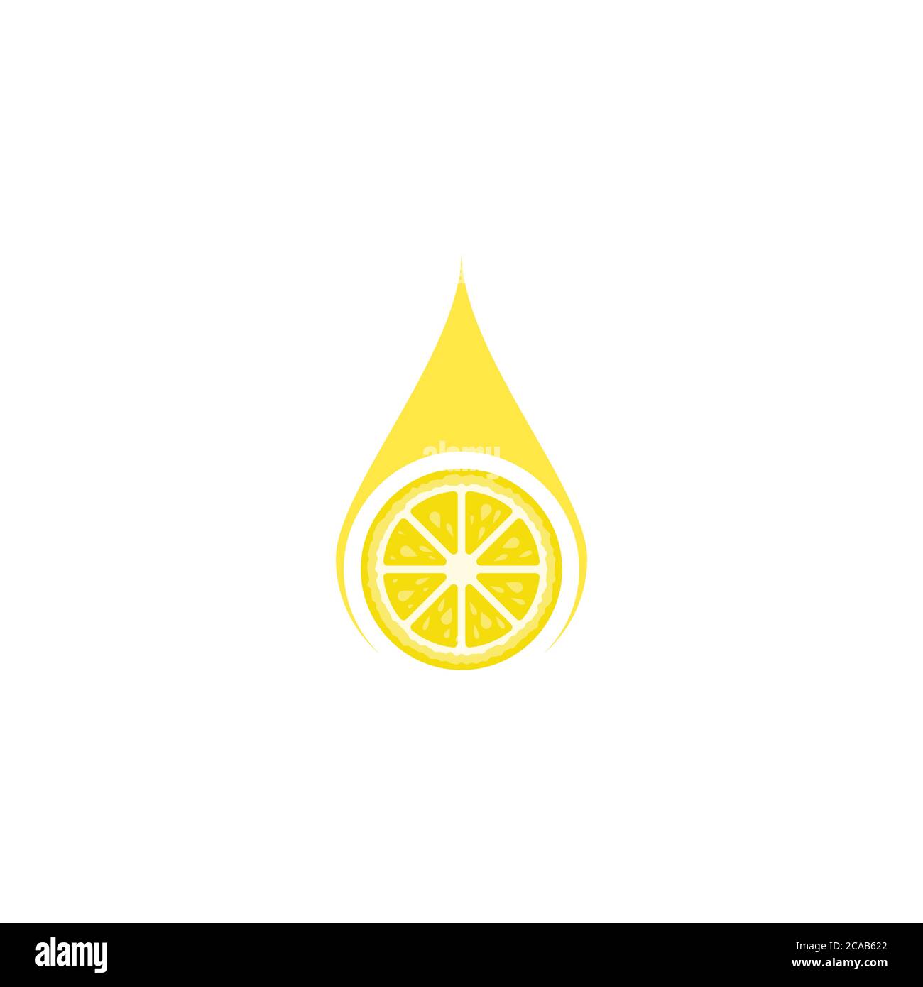 Fresh Lemon icon vector illustration design template Stock Vector Image ...