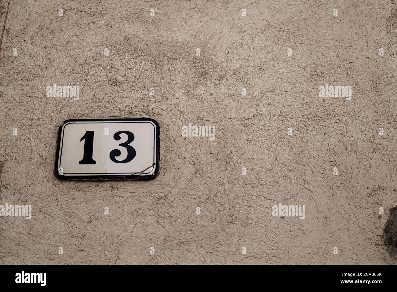 Metal number 13 on hi-res stock photography and images - Alamy