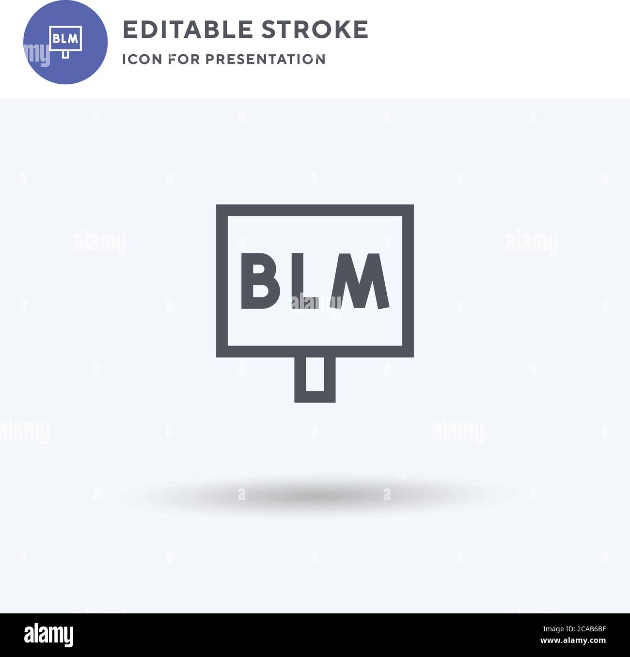 Blm icon vector, filled flat sign, solid pictogram isolated on white ...