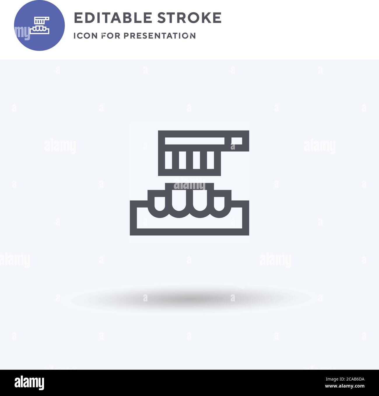 Teeth Brush icon vector, filled flat sign, solid pictogram isolated on ...