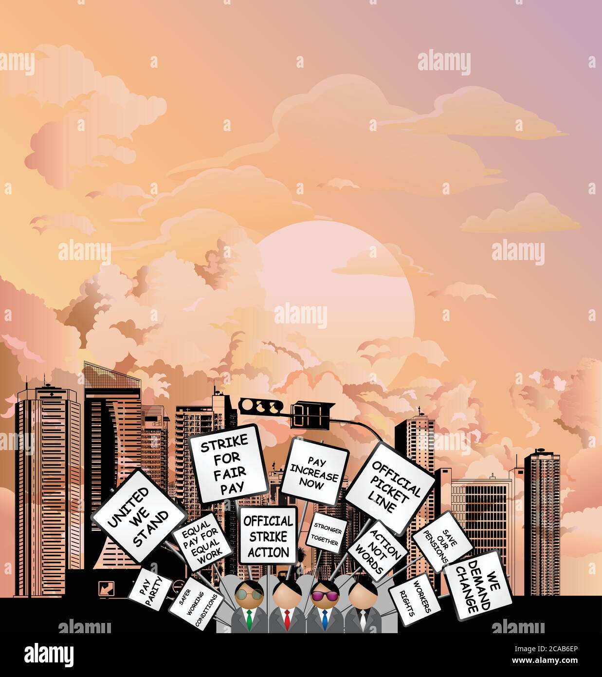 Workers On Strike Clipart